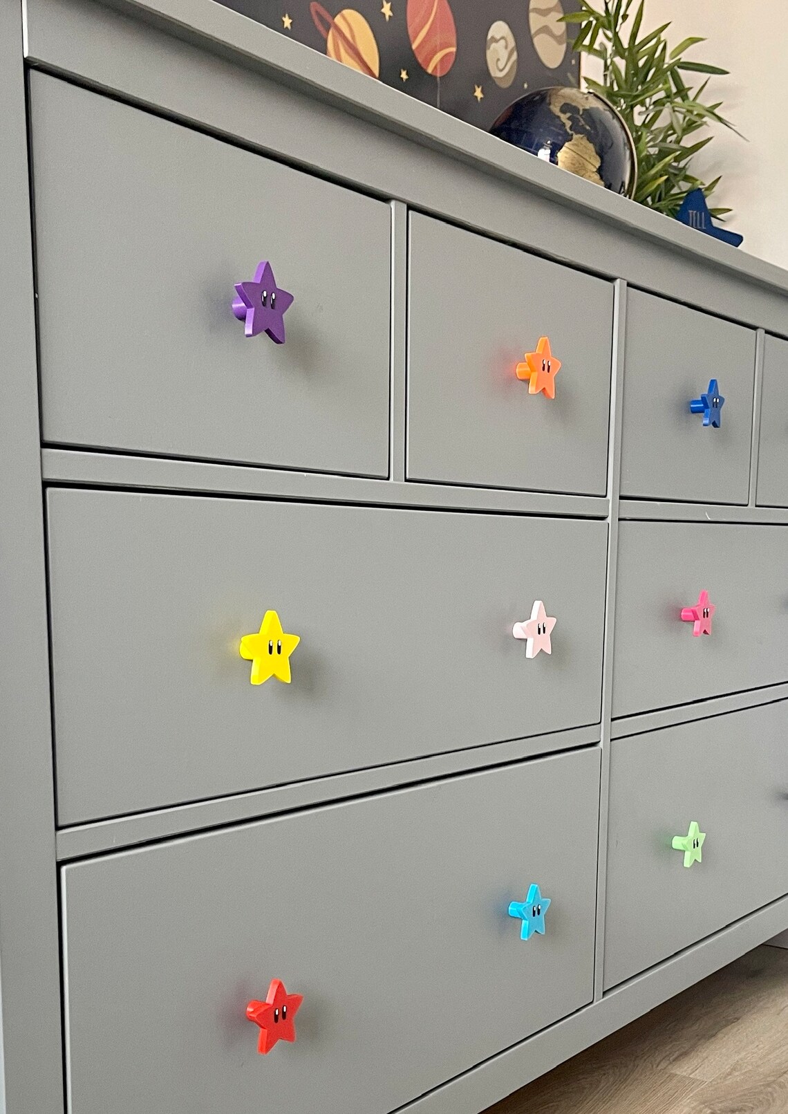 Gamer Stars Drawer Handles Gamer Bedroom Decor Gamer Drawer - Etsy