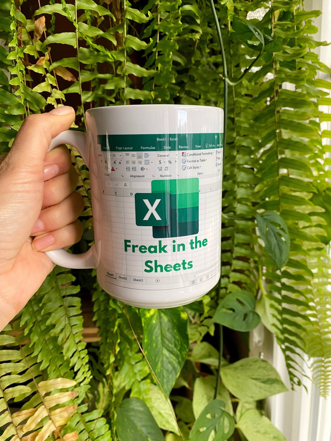Excel Mug Excel Ts Freak In The Sheets Etsy