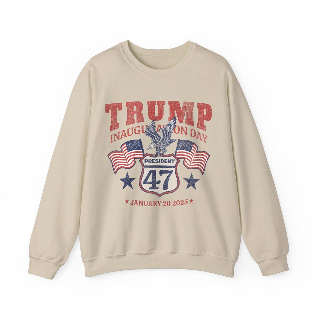 Trump Inauguration Day 2025 Sweatshirt, Trump 45 47 Sweatshirt ...