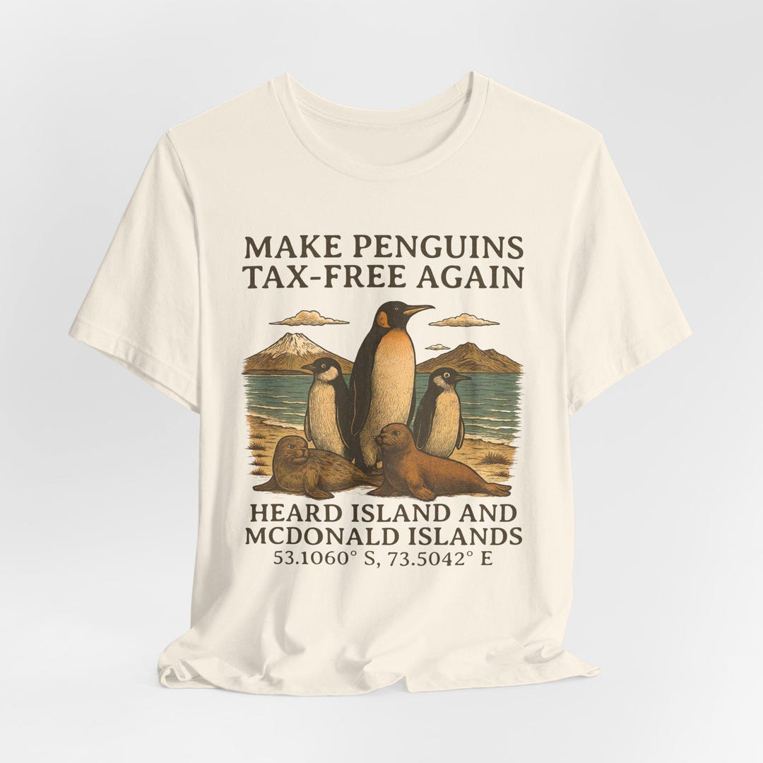 Make Penguins Tax-free Again Funny Tariffs Meme Shirt, Resist Penguins ...