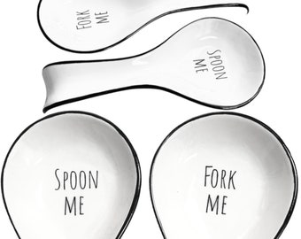 Funny Spoon and Fork | Etsy