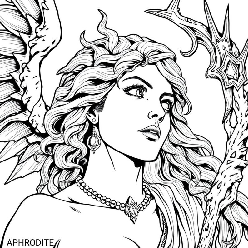 13 Greek Mythology Coloring Pages Fantasy Adult Zeus Greek Gods Goddess ...