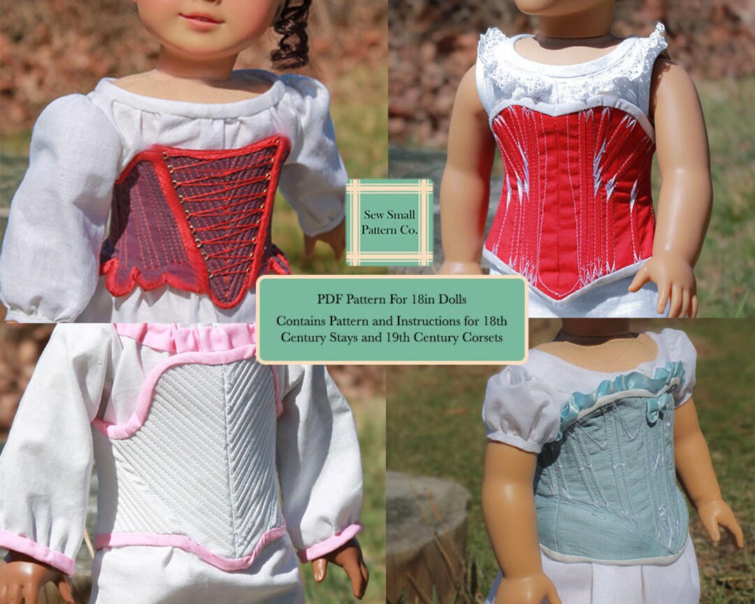 18th and 19th Century Corset PDF Pattern Set For 18-inch - Etsy Portugal