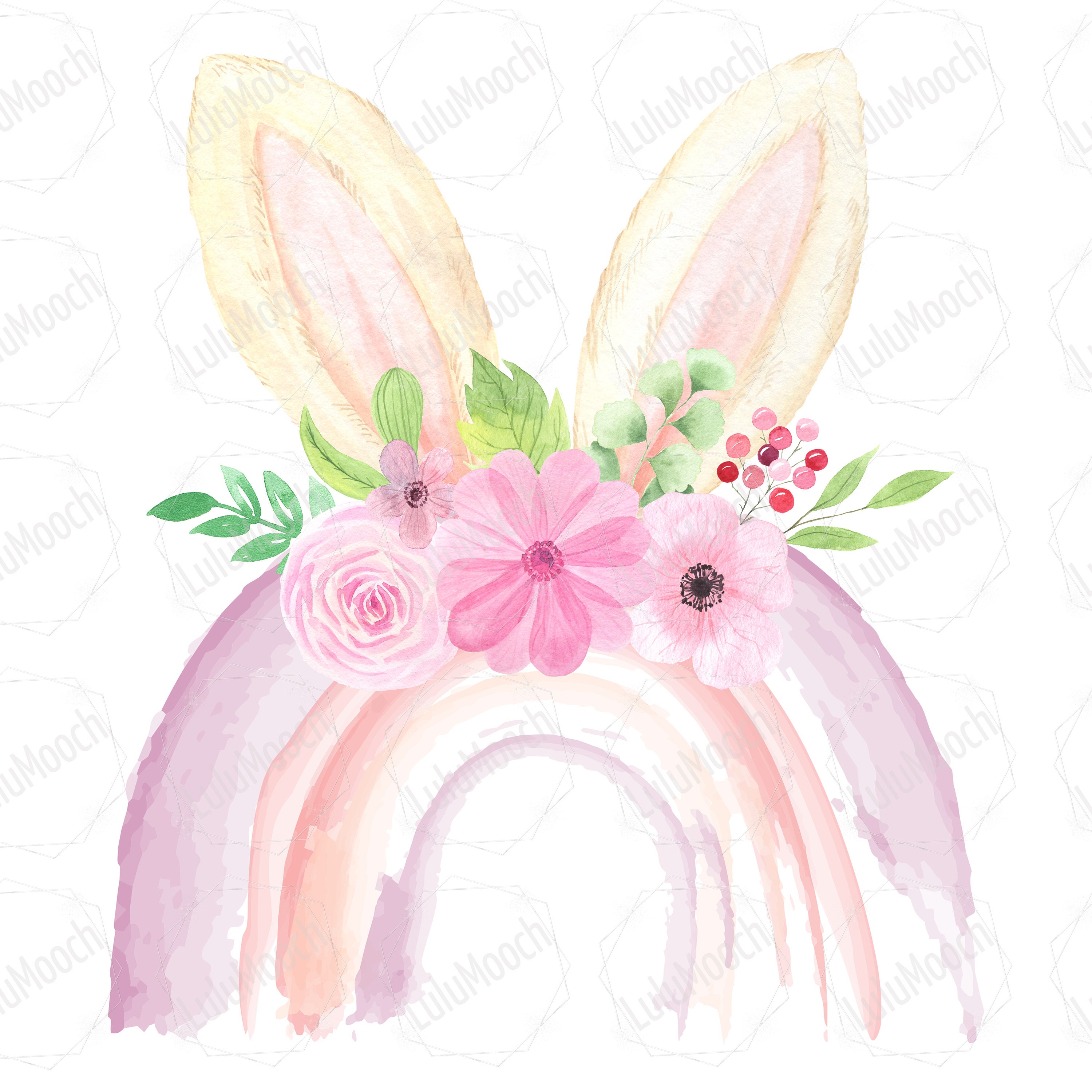 Easter Bunny Rainbow - PNG Design File - Sublimation - Instant Download ...