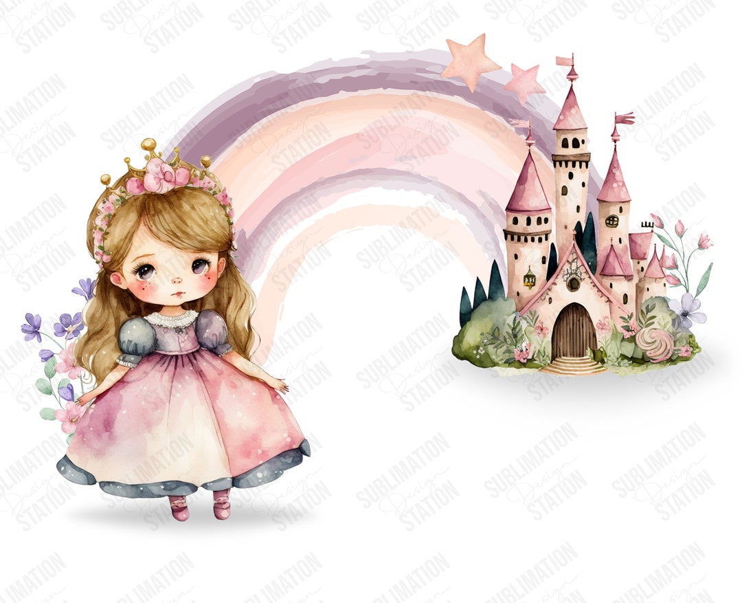 Fairy Princess Rainbow - PNG Design File - Sublimation - Instant ...