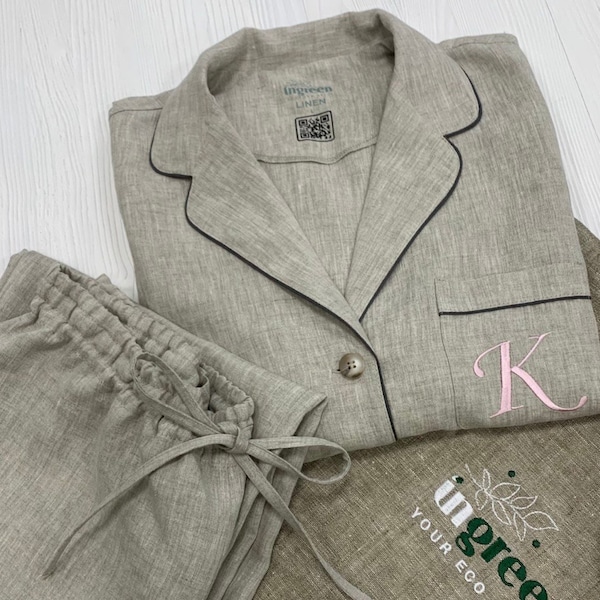 Monogrammed Pajamas - Etsy