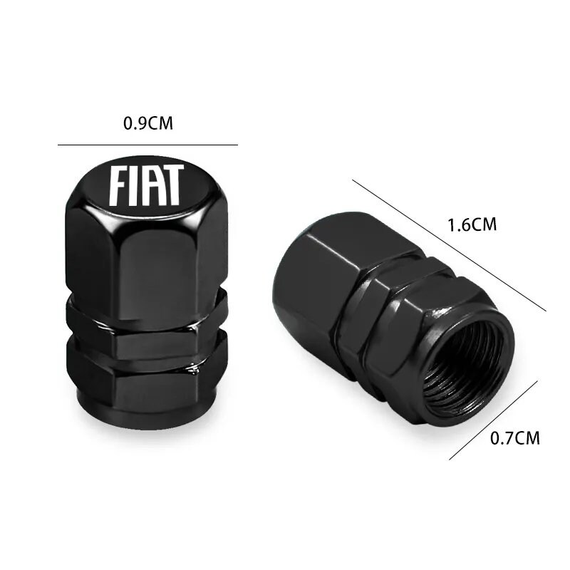 Fiat Metal Valve Caps in Various Colours - Etsy