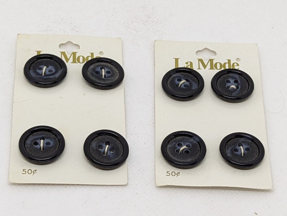 La Mode Buttons 2 Cards of 4 Matching Buttons Made in - Etsy