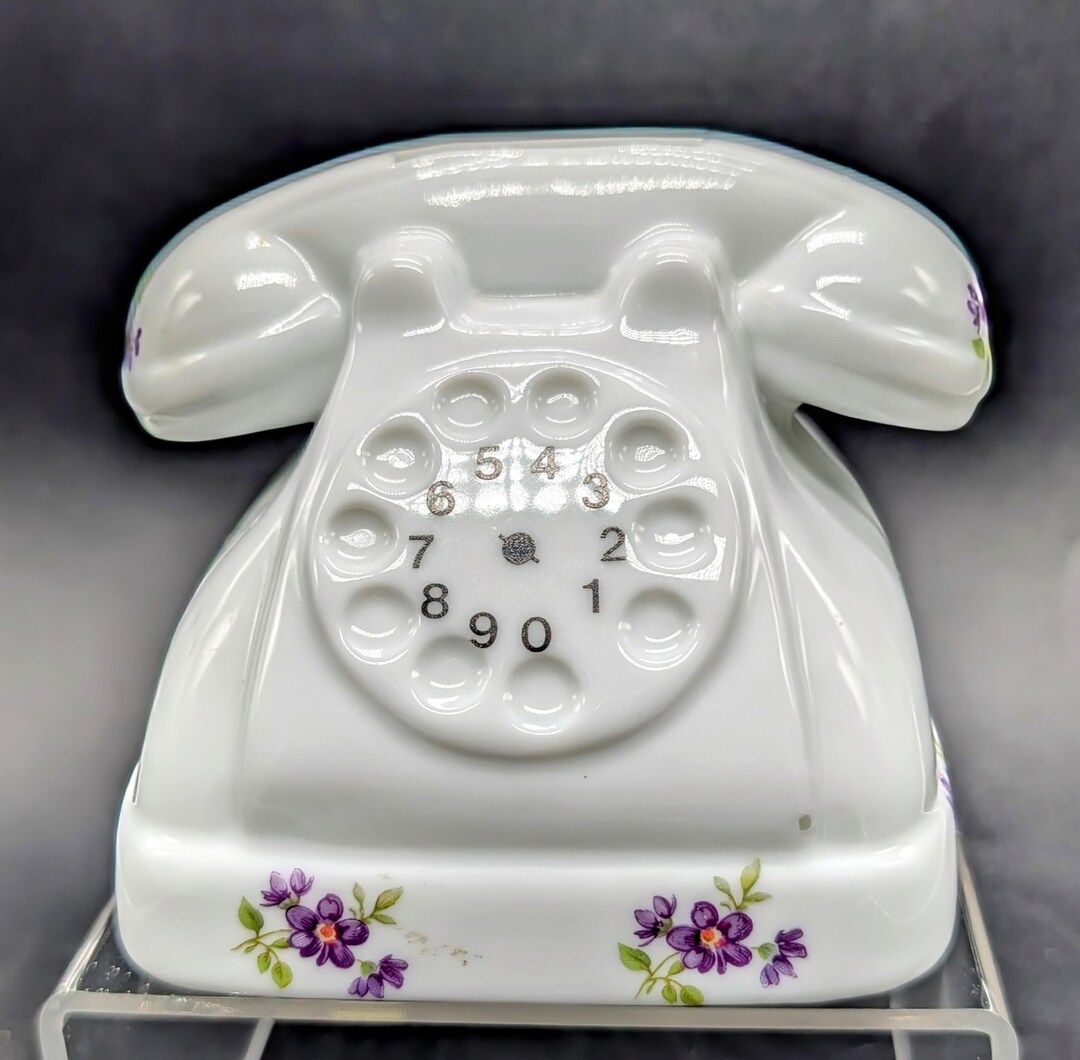 Reutter Porzellan (reutter Porcelain) Rotary Dial Telephone Coin Bank ...