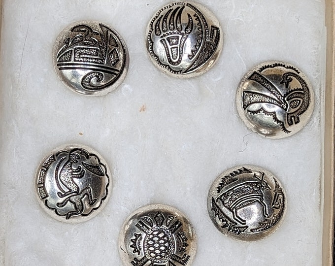 Southwest Native American Button Covers – Set of 6 Assorted - Etsy