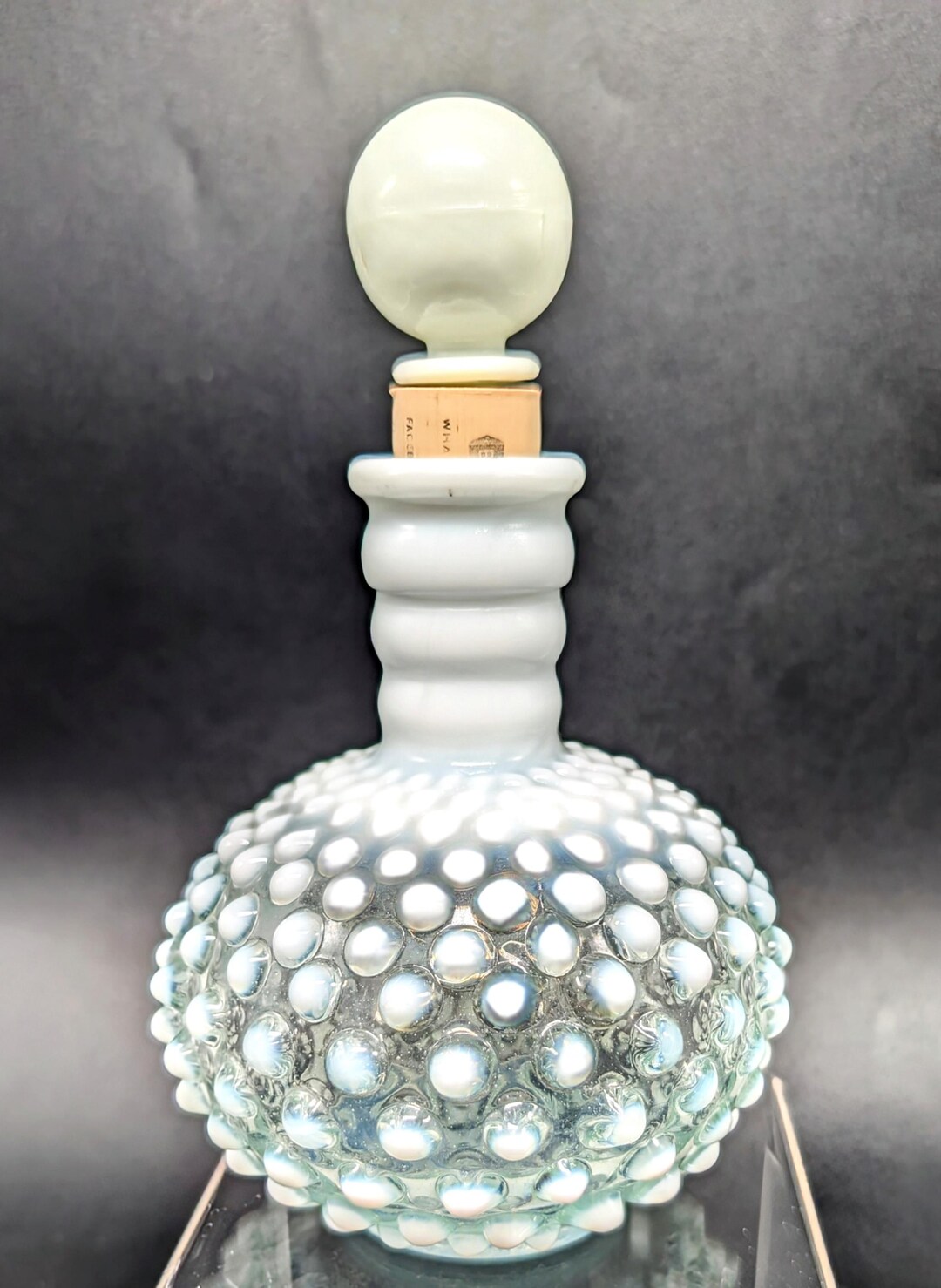 Anchor Hocking Moonstone Hobnail Perfume With Stopper Made in USA ...