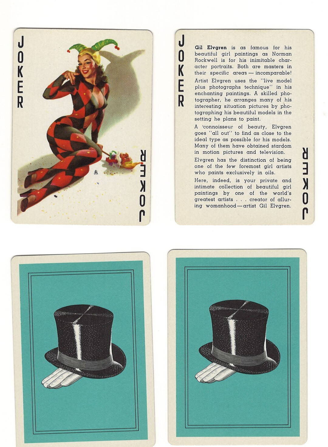 Gil Elvgren Pin-up Playing Cards – 1950s American Beauties Deck - Etsy