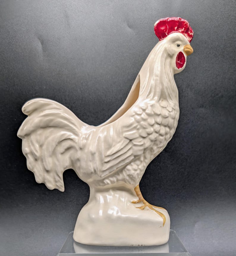 Hull Pottery Rooster Planter #951 – Made in USA - Etsy