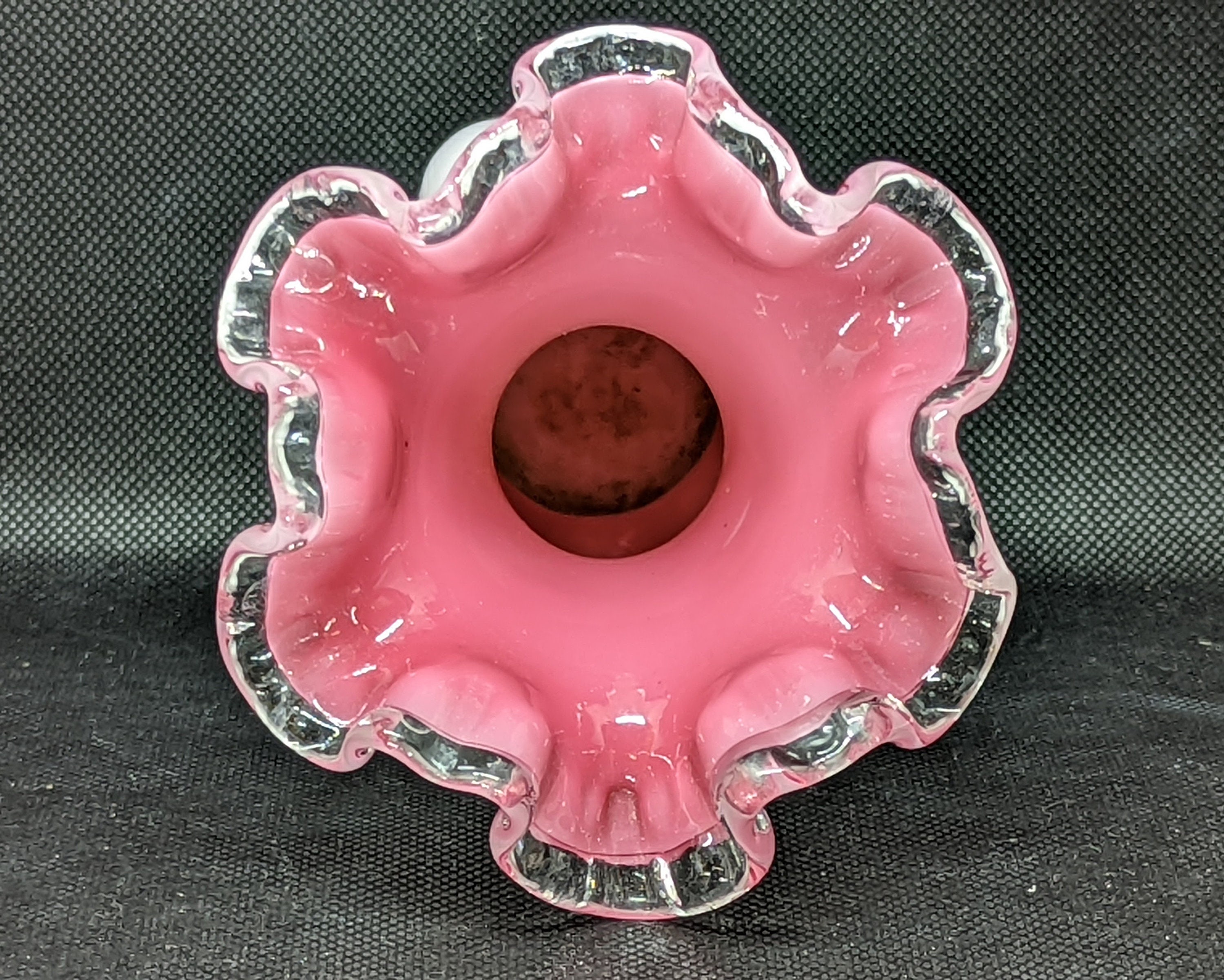 Fenton Peach Crest Melon Shape Vase 6 Tall Vintage - Etsy