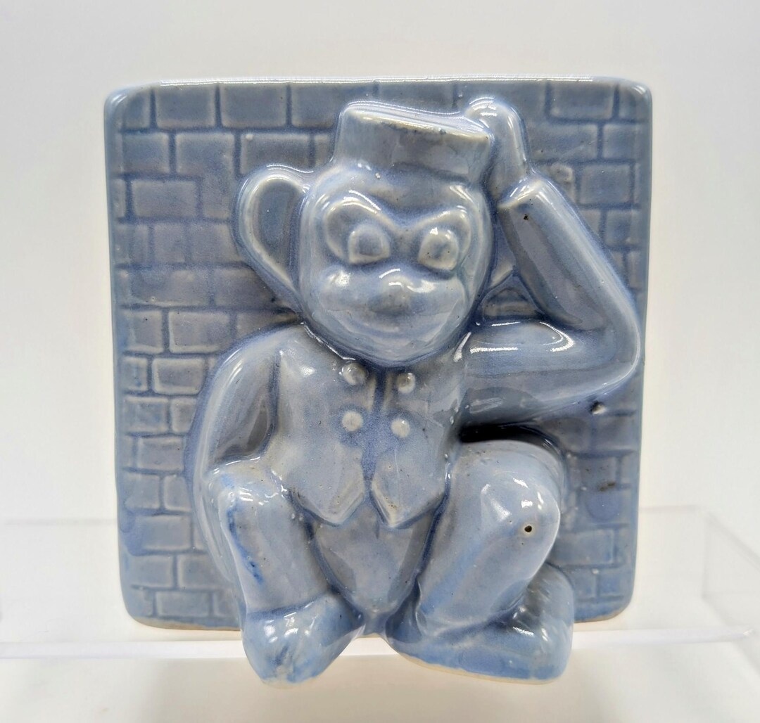 Periwinkle Blue Monkey Ceramic Vase/planter – Circa 1930s – 1950s - Etsy