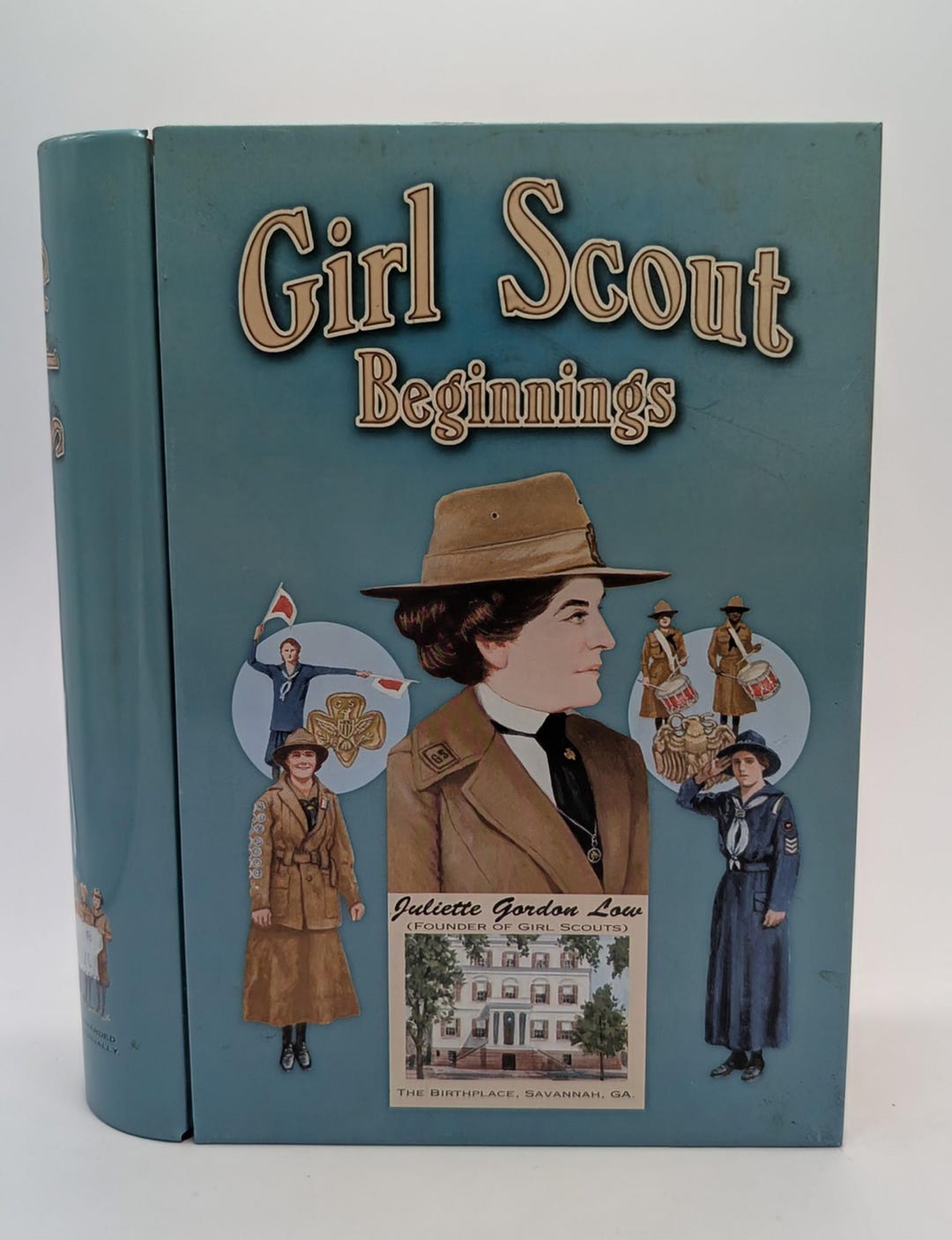 Girl Scouts Collectible Book-shaped Tin – Girl Scout Beginnings – Circa ...