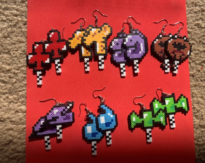 Twisted Wonderland Vice Housewardens Perler Bead Earrings - Etsy