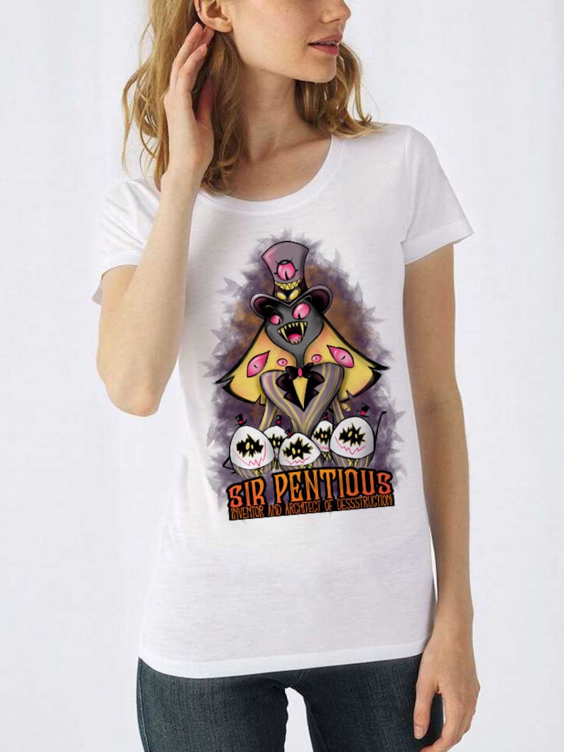 Sir Pentious Hazbin Hotel T-shirt Woman - Etsy