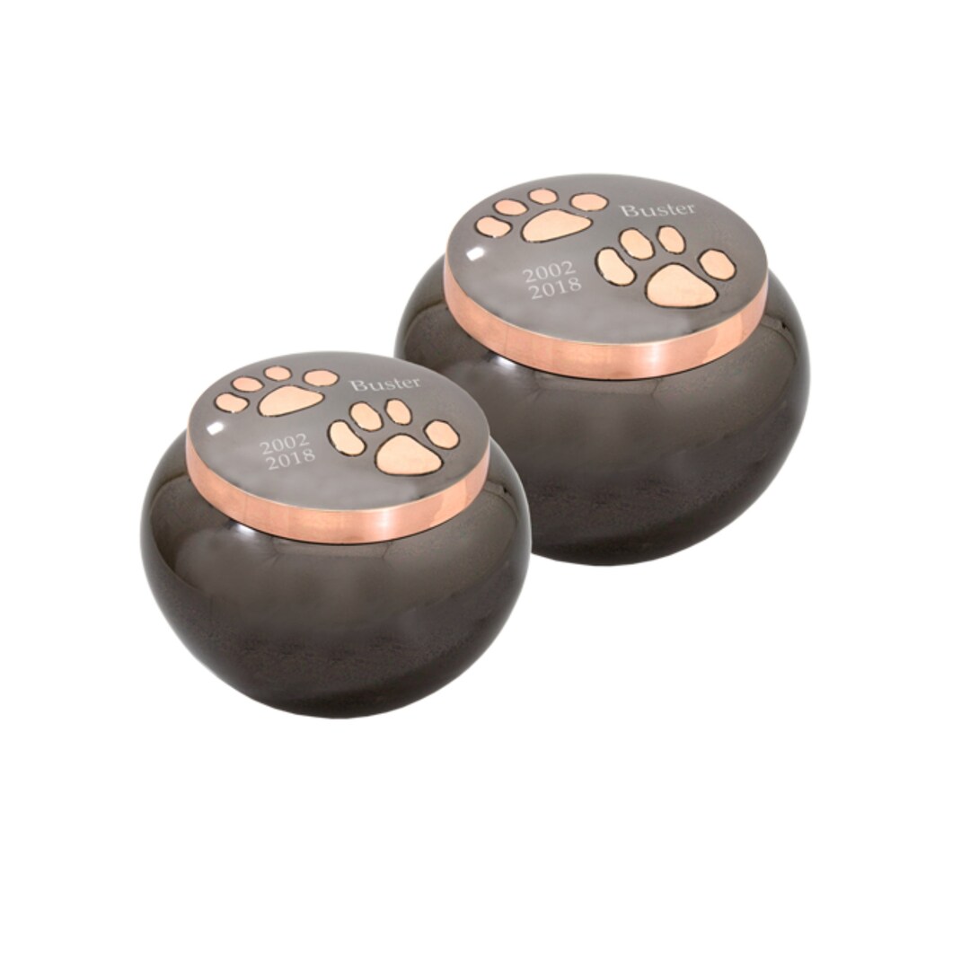 Copper Paw Prints Urn - 4 Sizes - Etsy