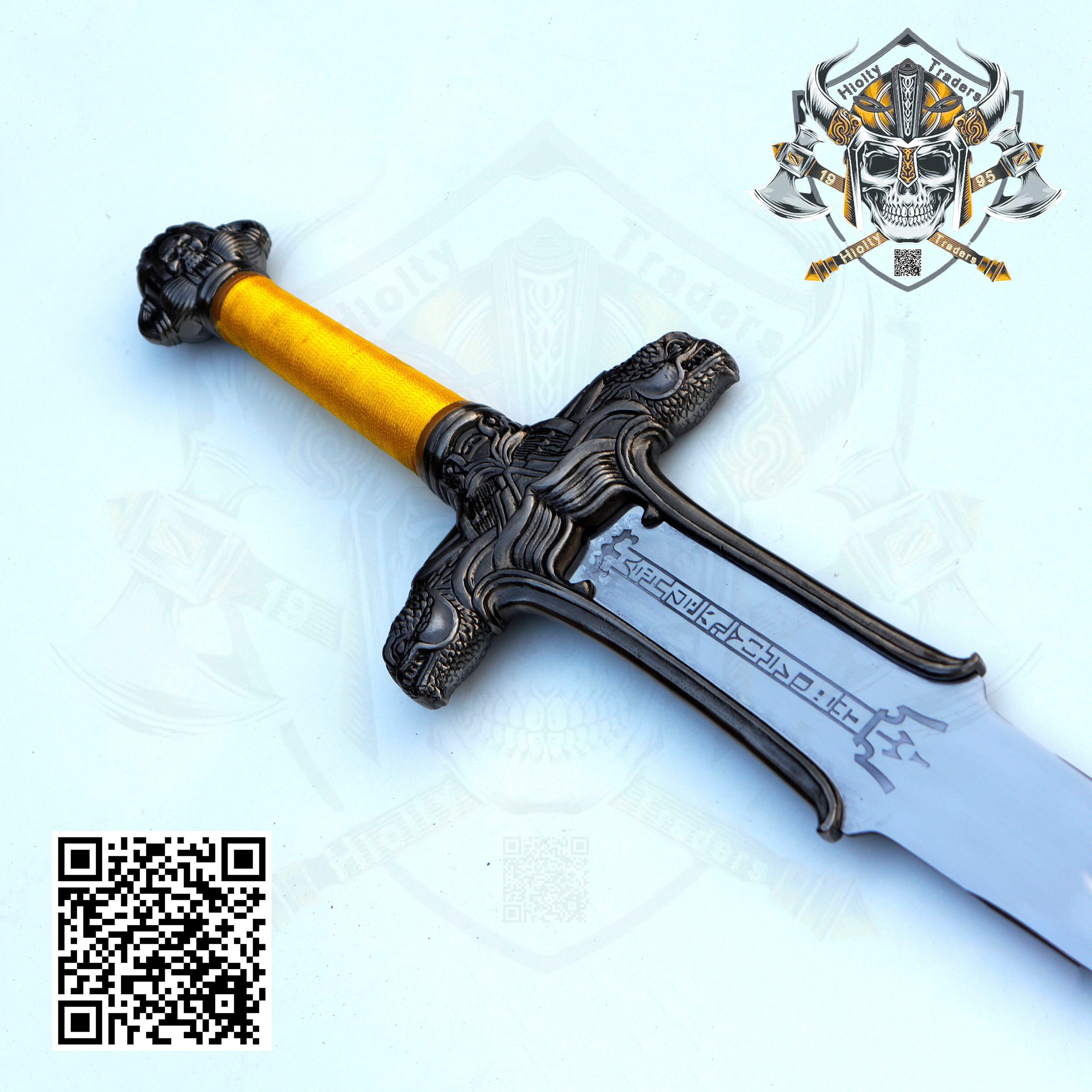 Atlantean Sword of Barbarian Replica War Viking Fantasy Sword Hatchet ...