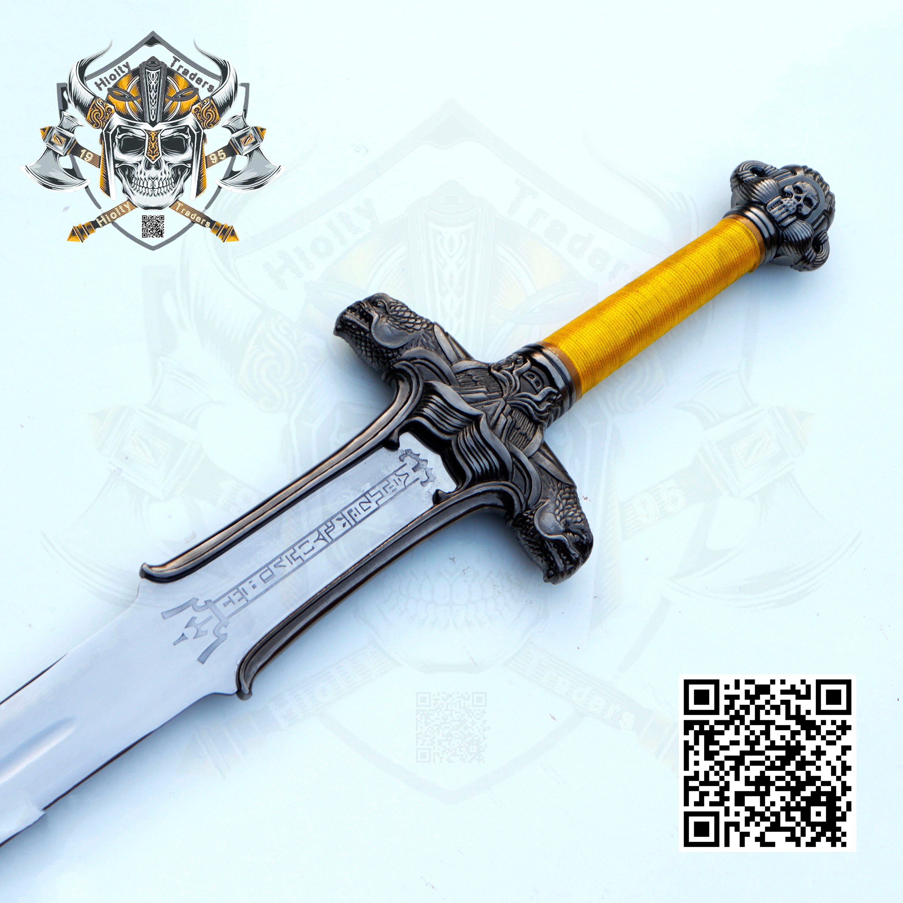 Atlantean Sword of Barbarian Replica War Viking Fantasy Sword Hatchet ...