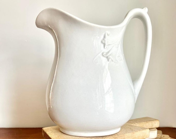 Beautiful Large Antique Ironstone Pitcher, Royal China International ...