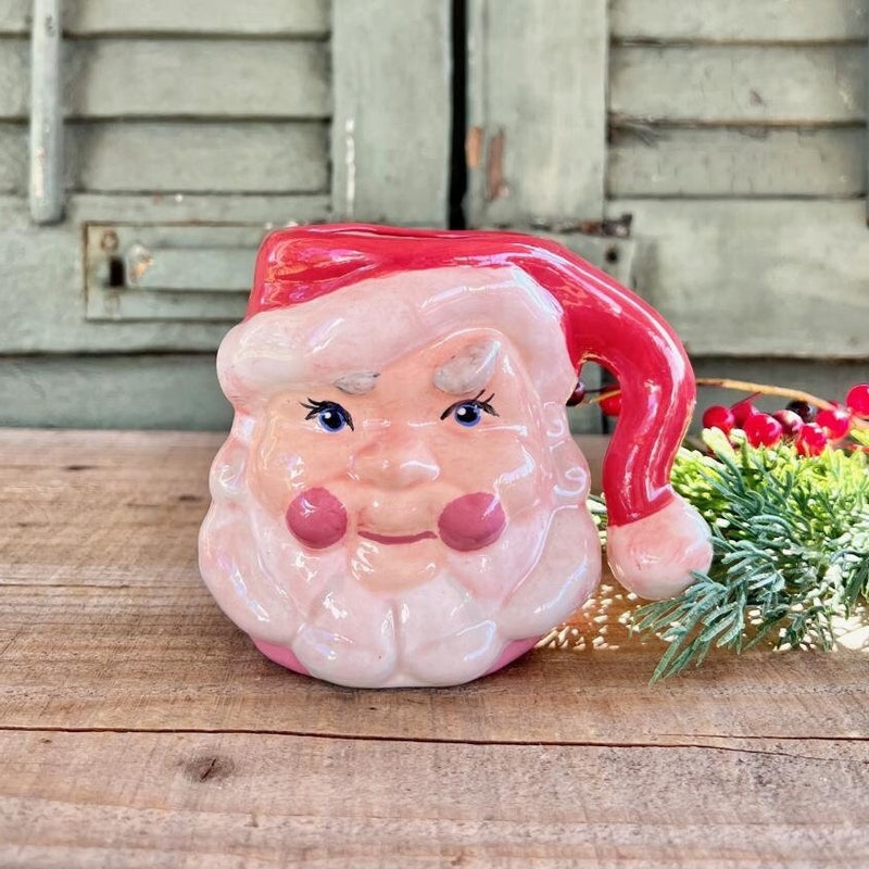 Vintage Santa Mugs - Etsy
