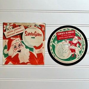 Fun Vintage 1950s Santa-gram Records With Your Choice of Available Name ...