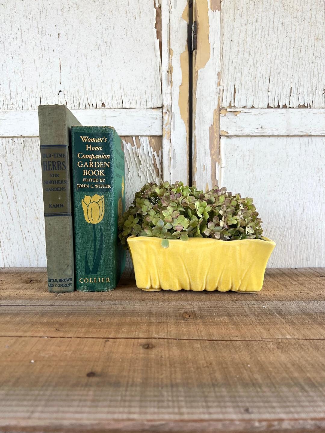 Lovely Vintage Mccoy Planter in Beautiful Yellow - Vintage Planter ...