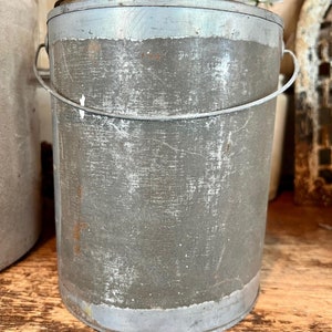 Rare Antique King Syrup Advertising Bucket With Paper Label & Paint Can ...