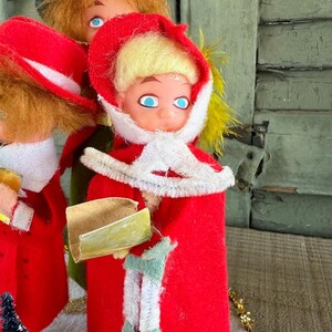 Wonderful Vintage Sankyo Japan Felt Carolers Musical Spinner (not ...