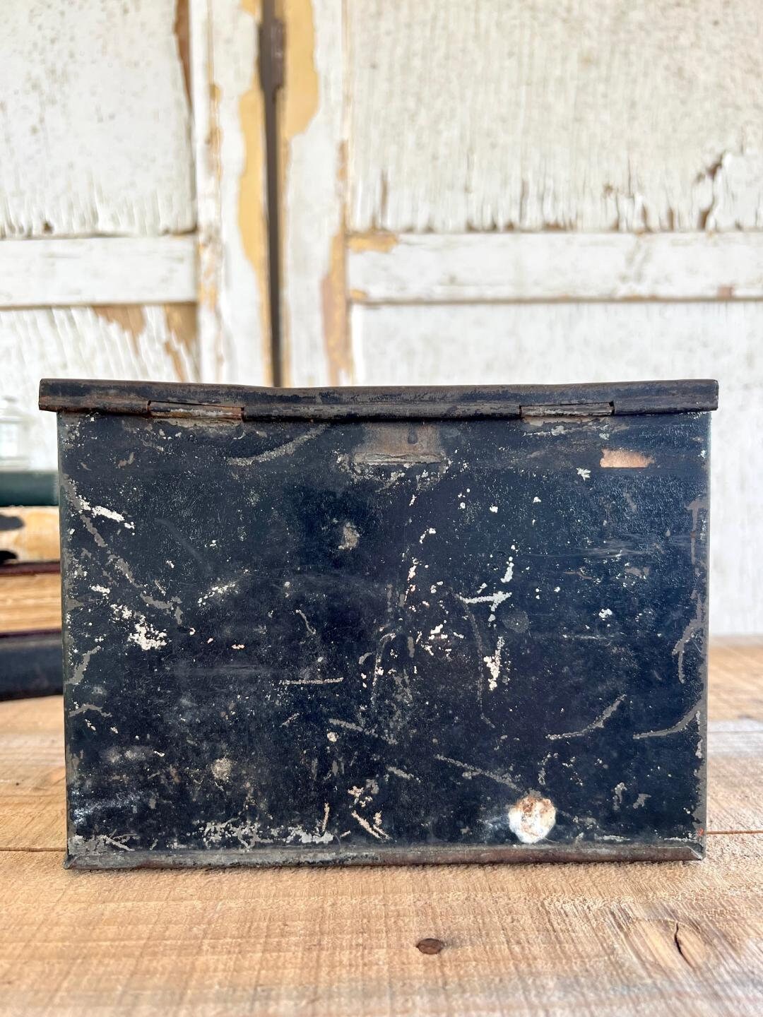 Antique Chippy Black Metal Johnson & Johnson Railroad Wound - Etsy