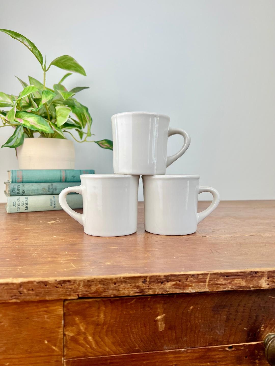 Fabulous Set of Three Vintage Buffalo China Chunky White Restaurant ...