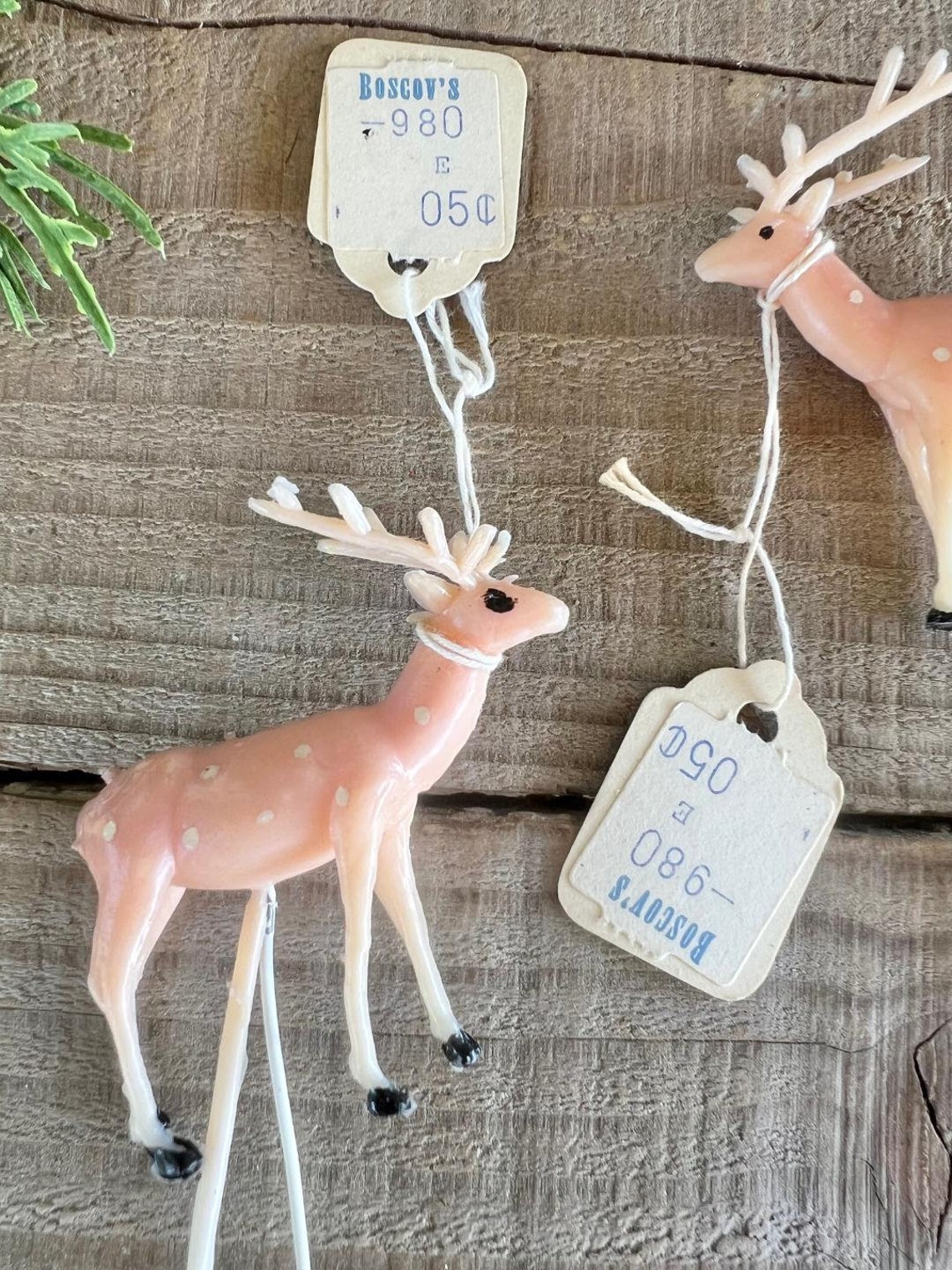 Vintage Celluloid Reindeer Picks, Boscov's Christmas Decor, Set of 6 - Etsy