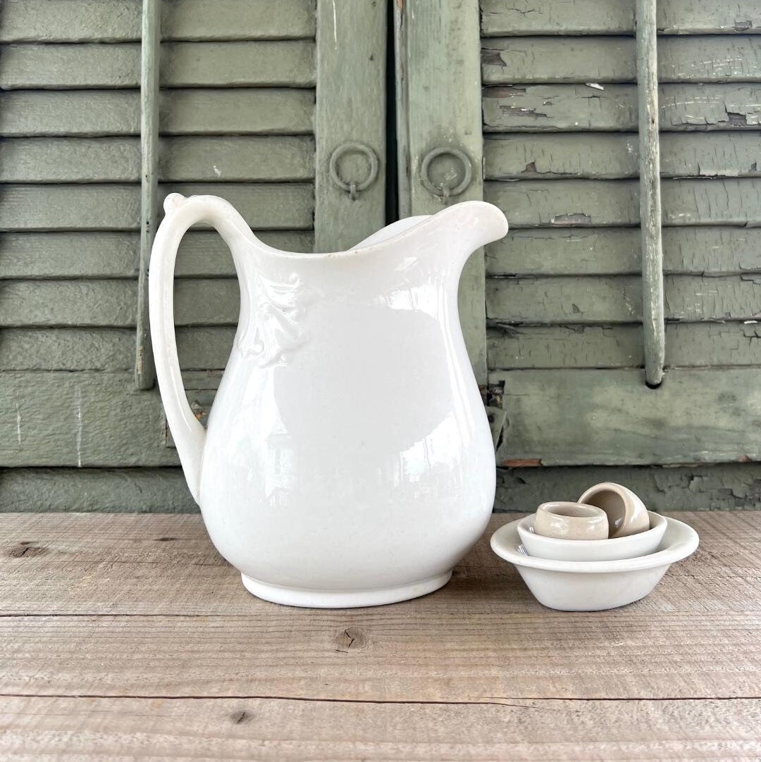 Beautiful Large Antique Ironstone Pitcher, Royal China International ...
