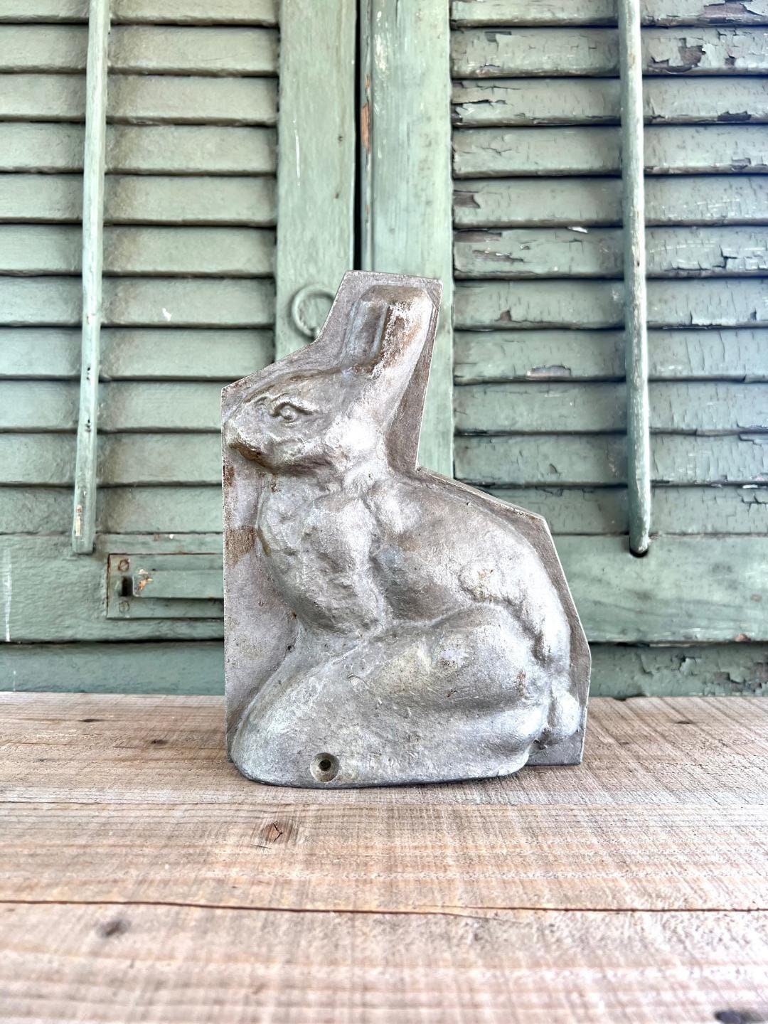 Amazing Large Vintage Cast Aluminum Chocolate Mold | Rabbit/bunny ...
