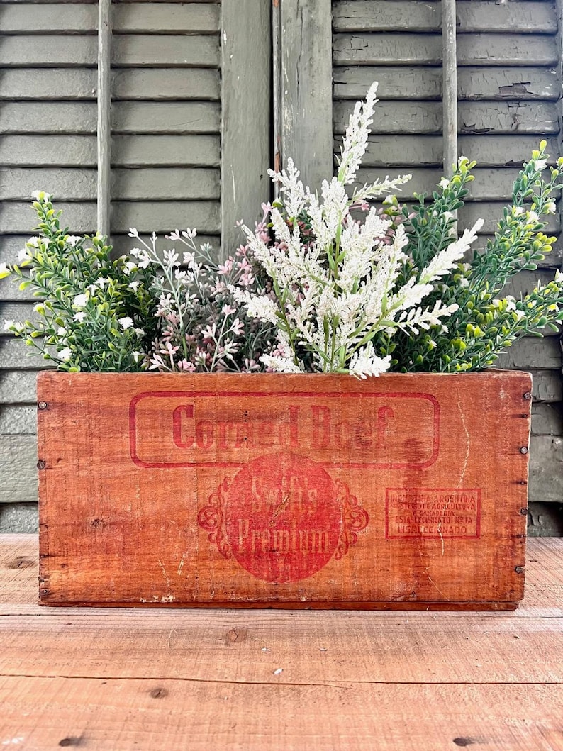 Vintage Swift's Premium Corned Beef Wooden Crate / Box - Etsy