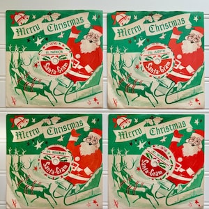 Fun Vintage 1950s Santa-gram Records With Your Choice of Available Name ...