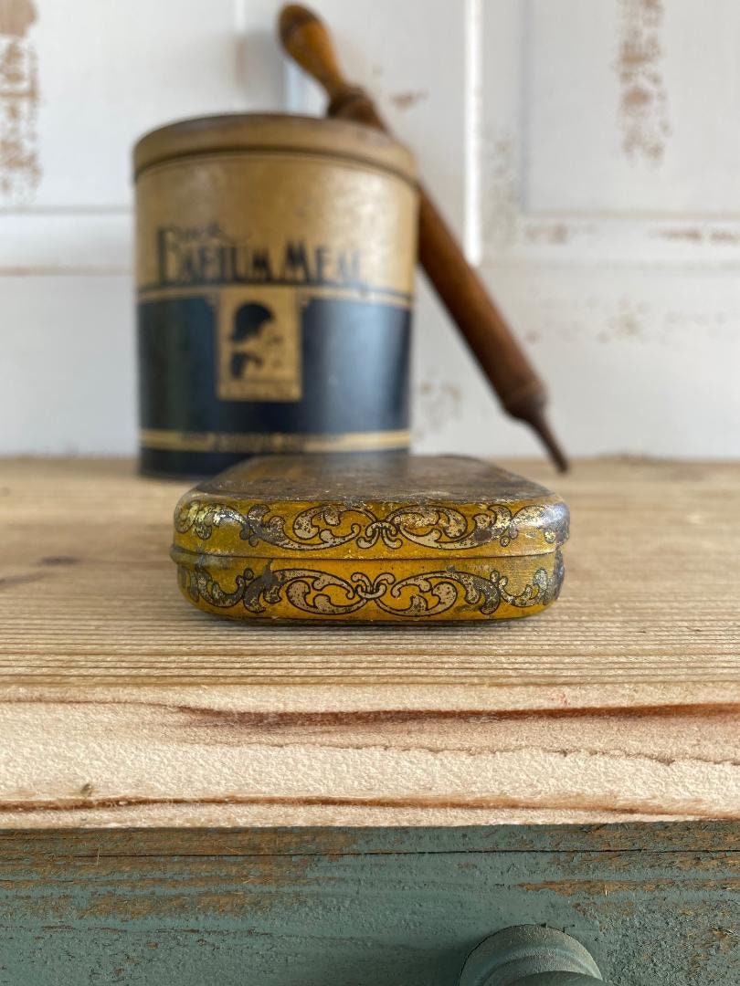 Antique May's Glycerin & Menthol Lozenges Litho Tin - Etsy