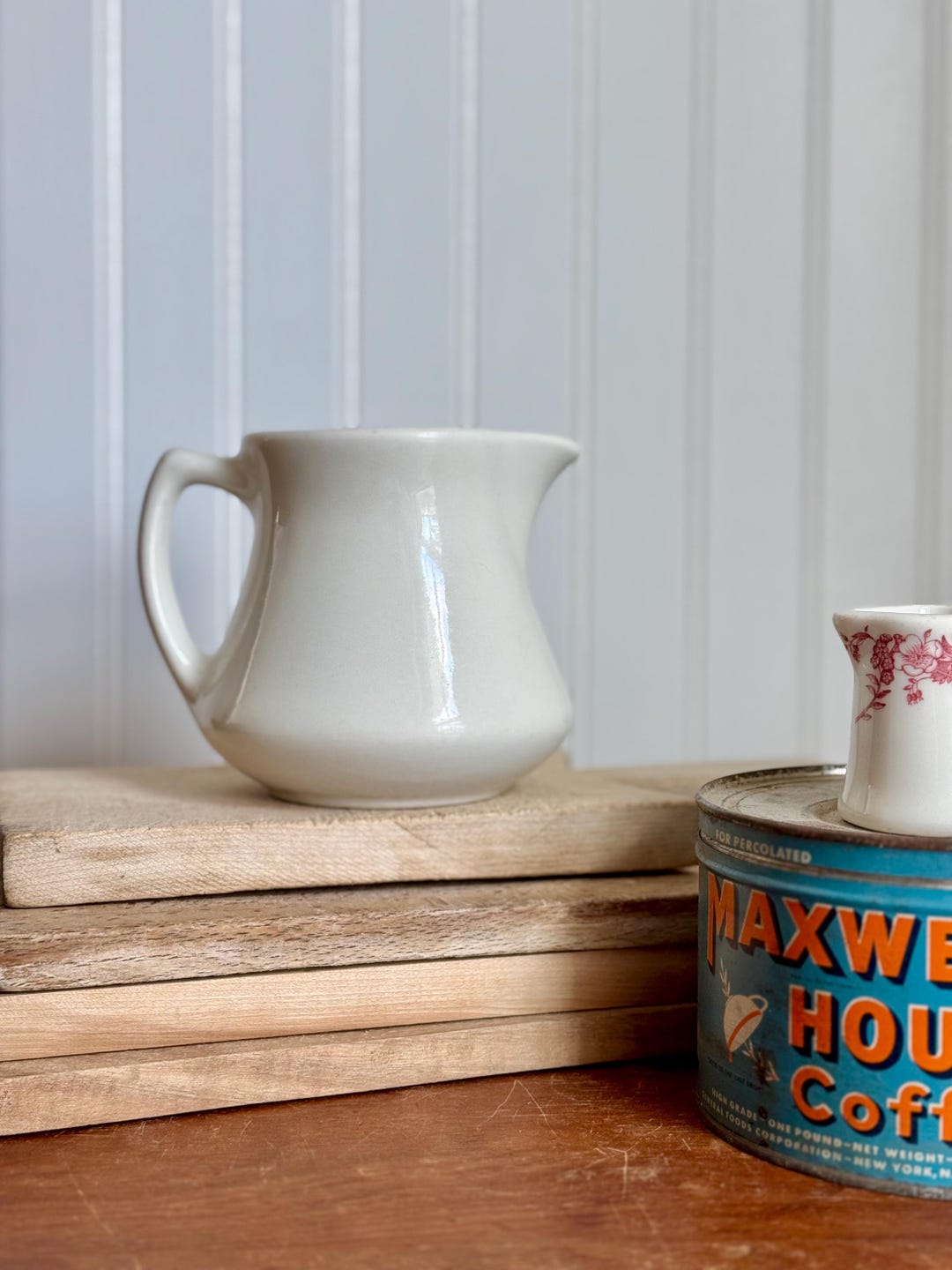 JUMBO Sterling China Classic White Restaurant Ware Creamer Pitcher ...