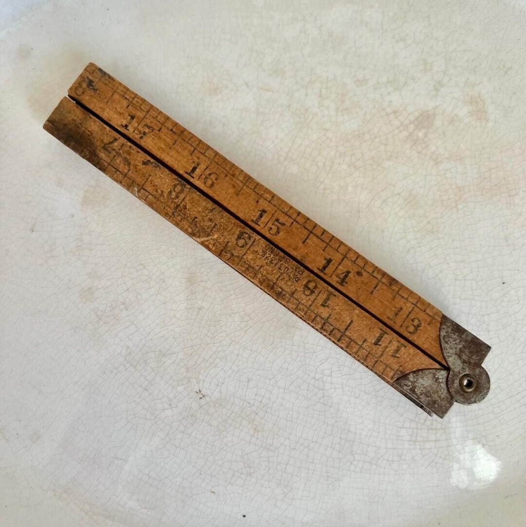 Beautiful Antique 24 Boxwood Folding Ruler / Extension - Etsy