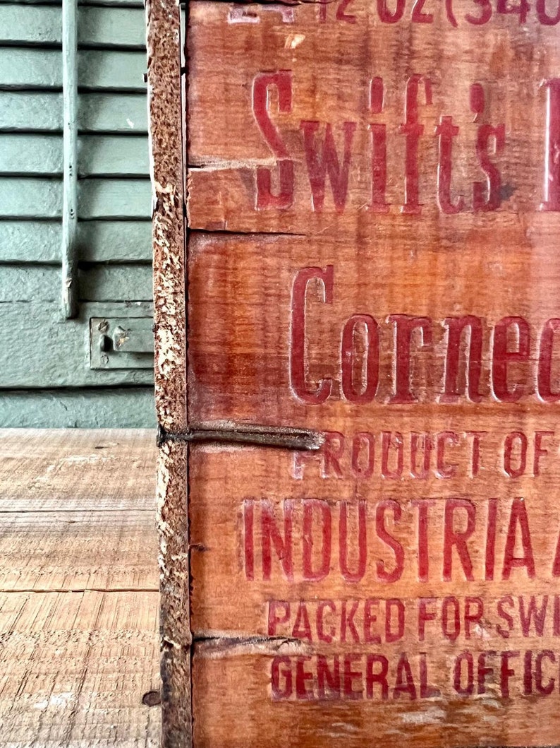 Vintage Swift's Premium Corned Beef Wooden Crate / Box - Etsy