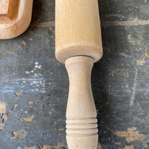 Primitive Mini Wooden Cutting Board & Small Wooden Rolling Pin Set ...