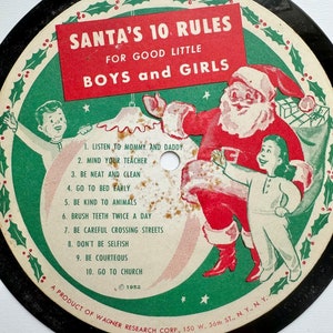 Fun Vintage 1950s Santa-gram Records With Your Choice of Available Name ...