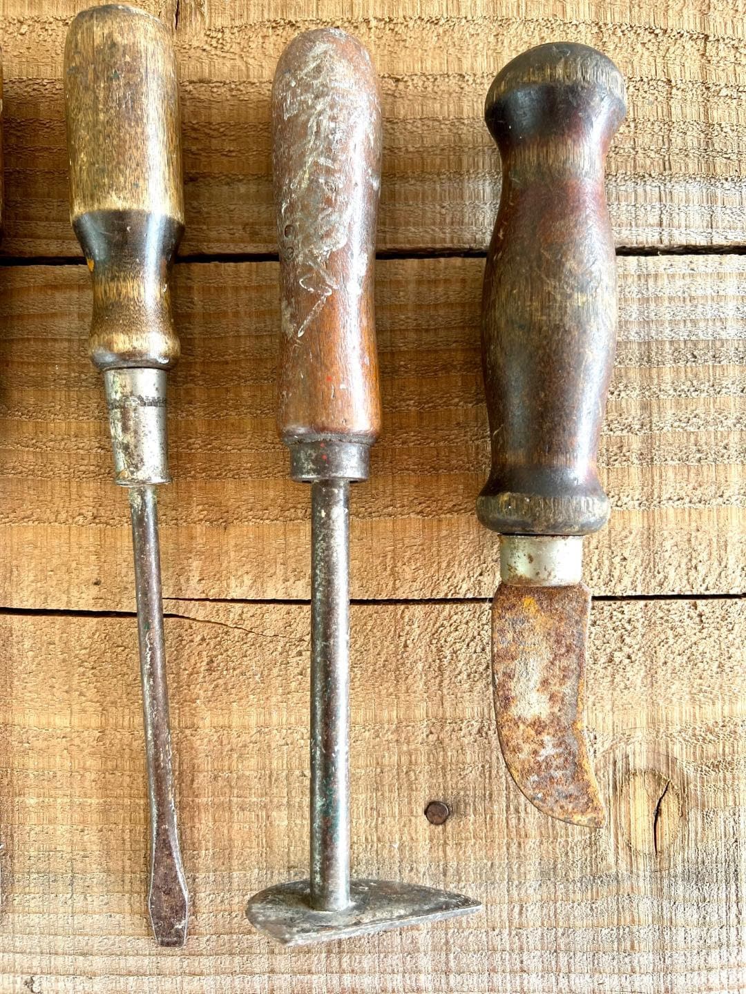 Wonderful Set of Five 5 Vintage Wood Handled Tools Perfect - Etsy