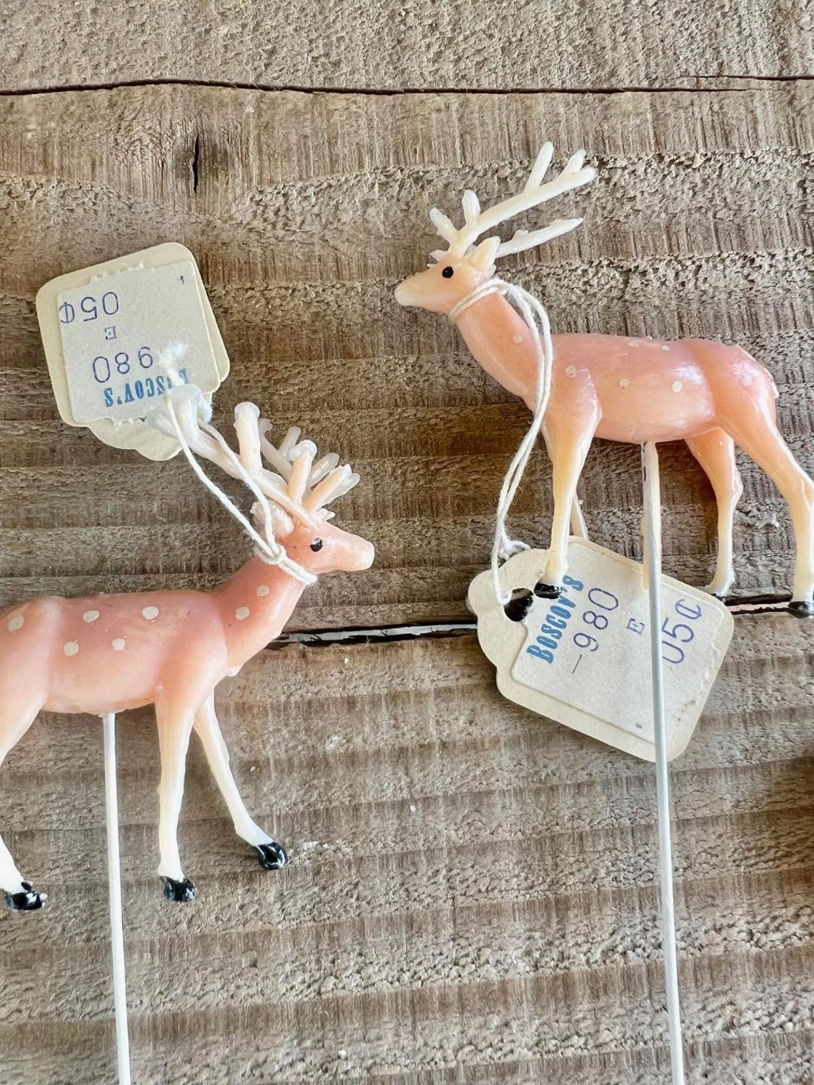 Vintage Celluloid Reindeer Picks, Boscov's Christmas Decor, Set of 6 - Etsy