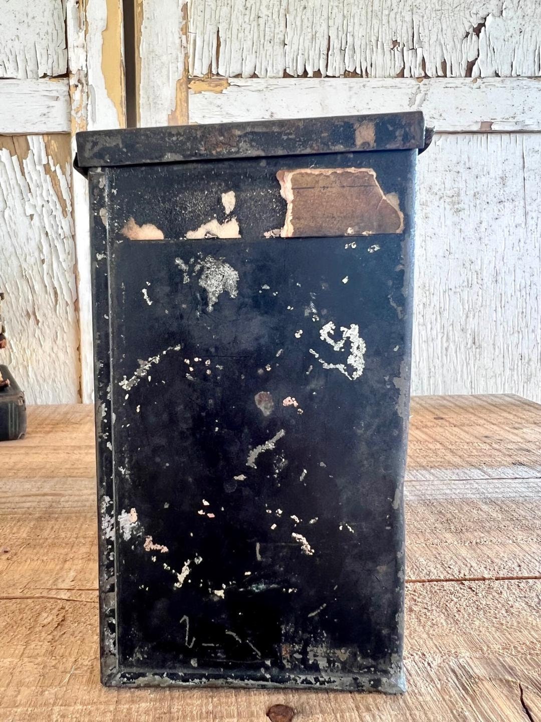 Antique Chippy Black Metal Johnson & Johnson Railroad Wound - Etsy