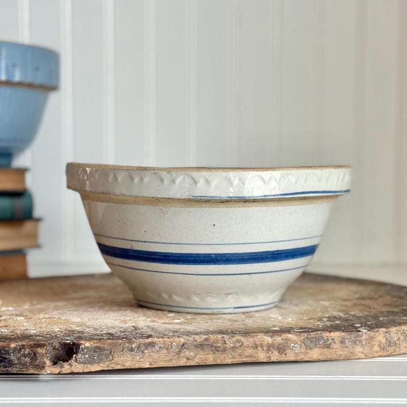 Antique Mixing Bowl Pottery - Etsy