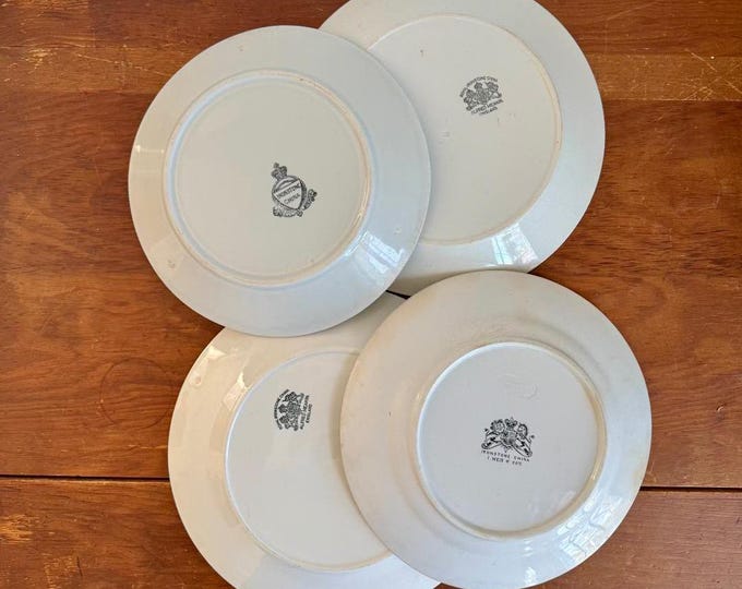 Beautiful Set of Four (4) Early 1800s Antique English Ironstone Plates ...