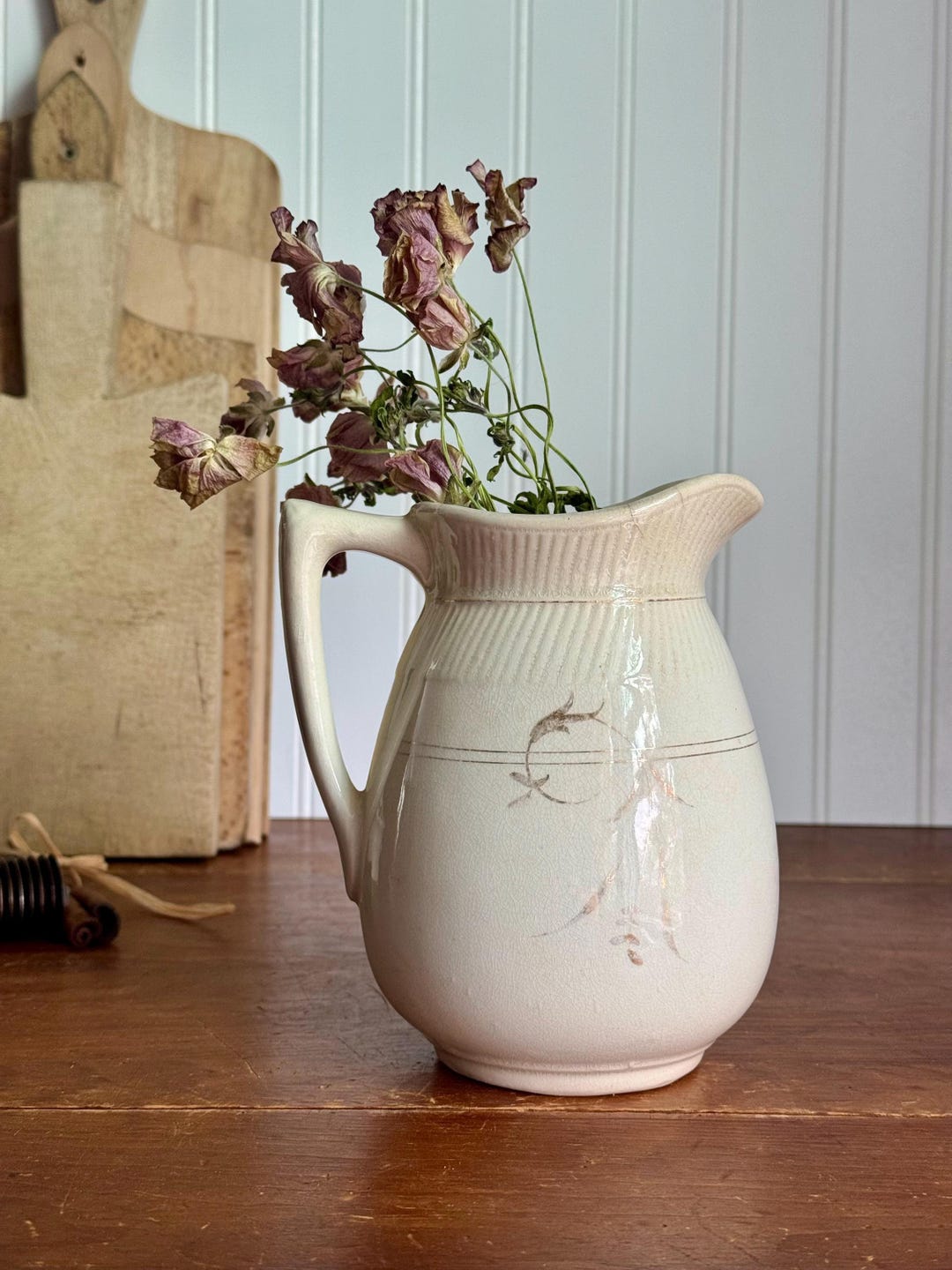 Antique 1889-1890 Operative Pottery Co. Small Ironstone Pitcher ...